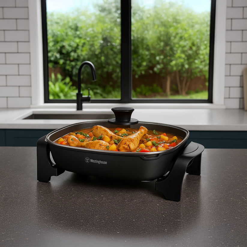 Westinghouse Extra Large Rectangle Frypan 2400W with Cast in Element ...