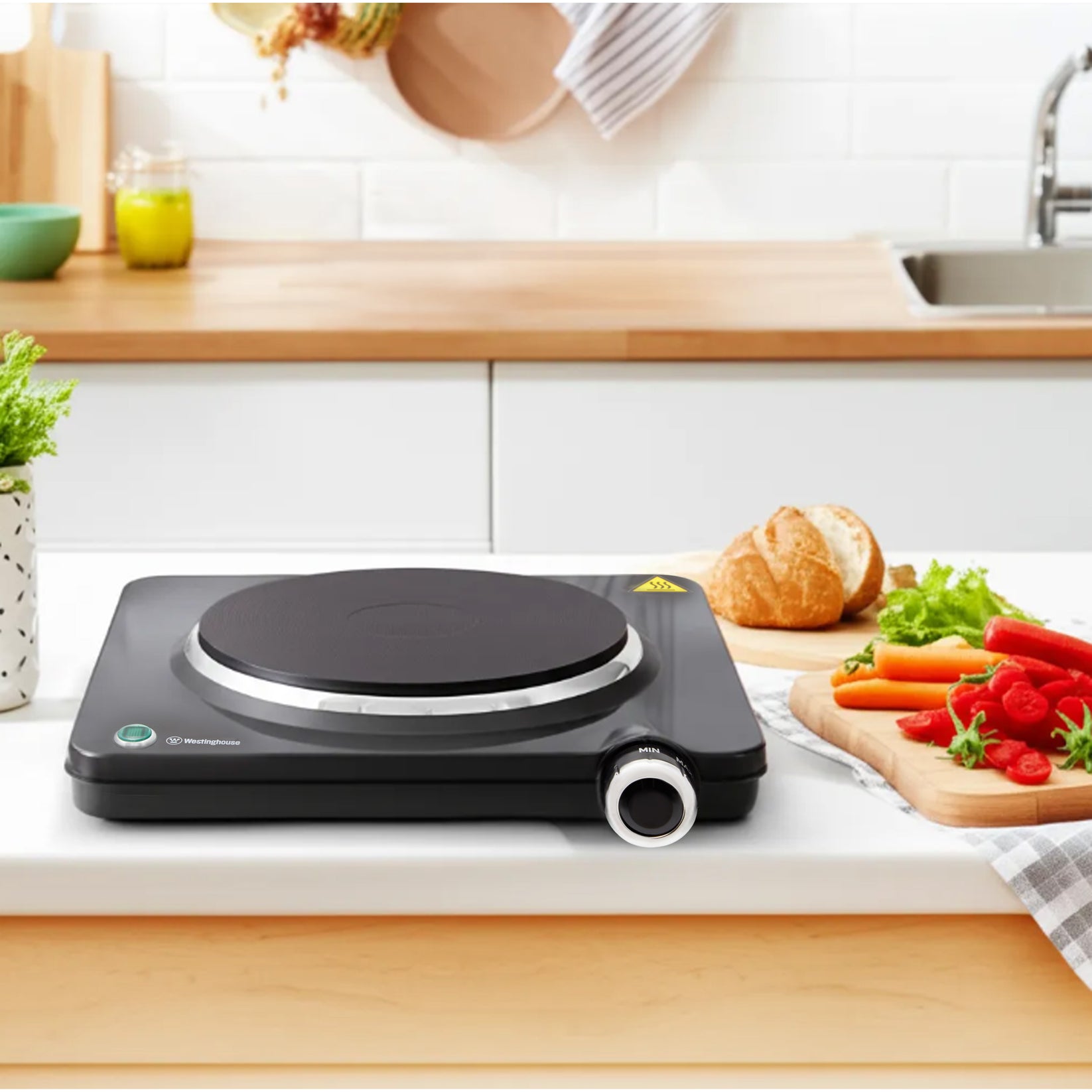 Westinghouse Single Electric Hot Plate Easy Operation Cast Iron Plate ...