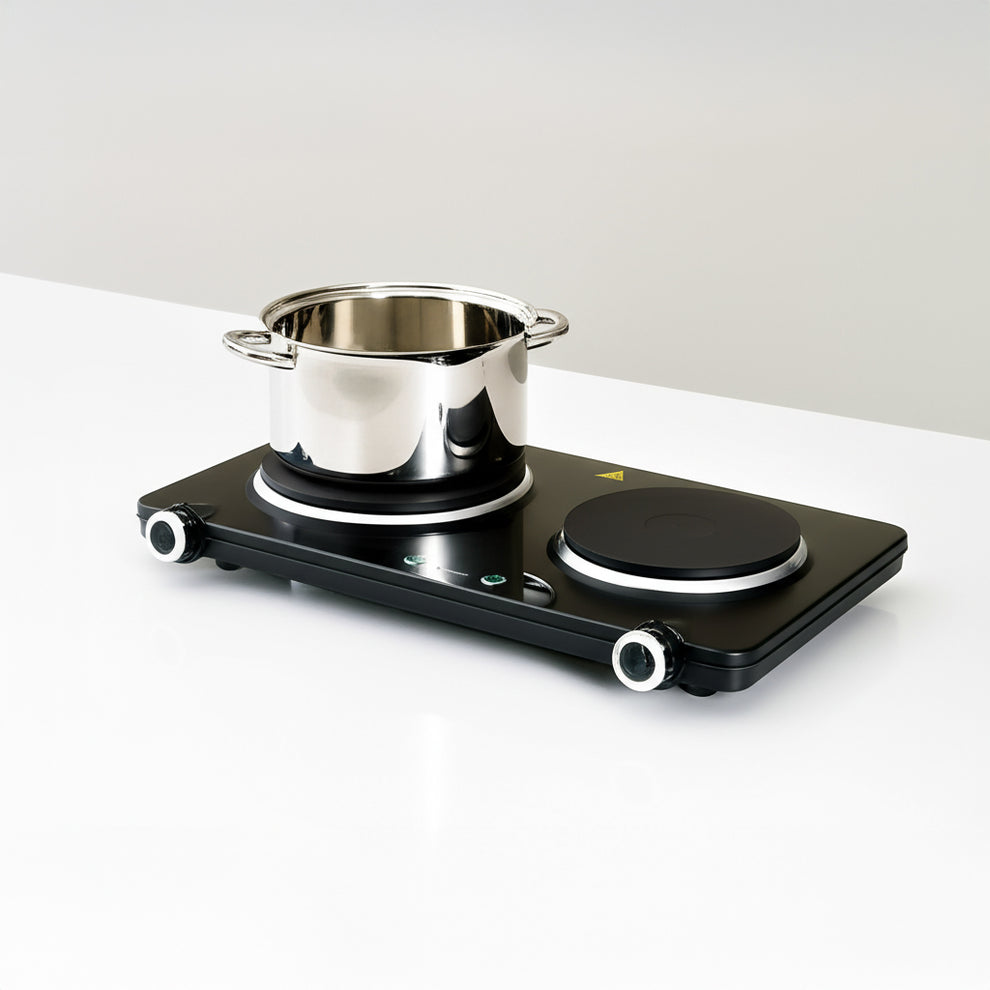 Westinghouse Dual Electric Hot Plate Easy Operation Cast Iron Plate ...