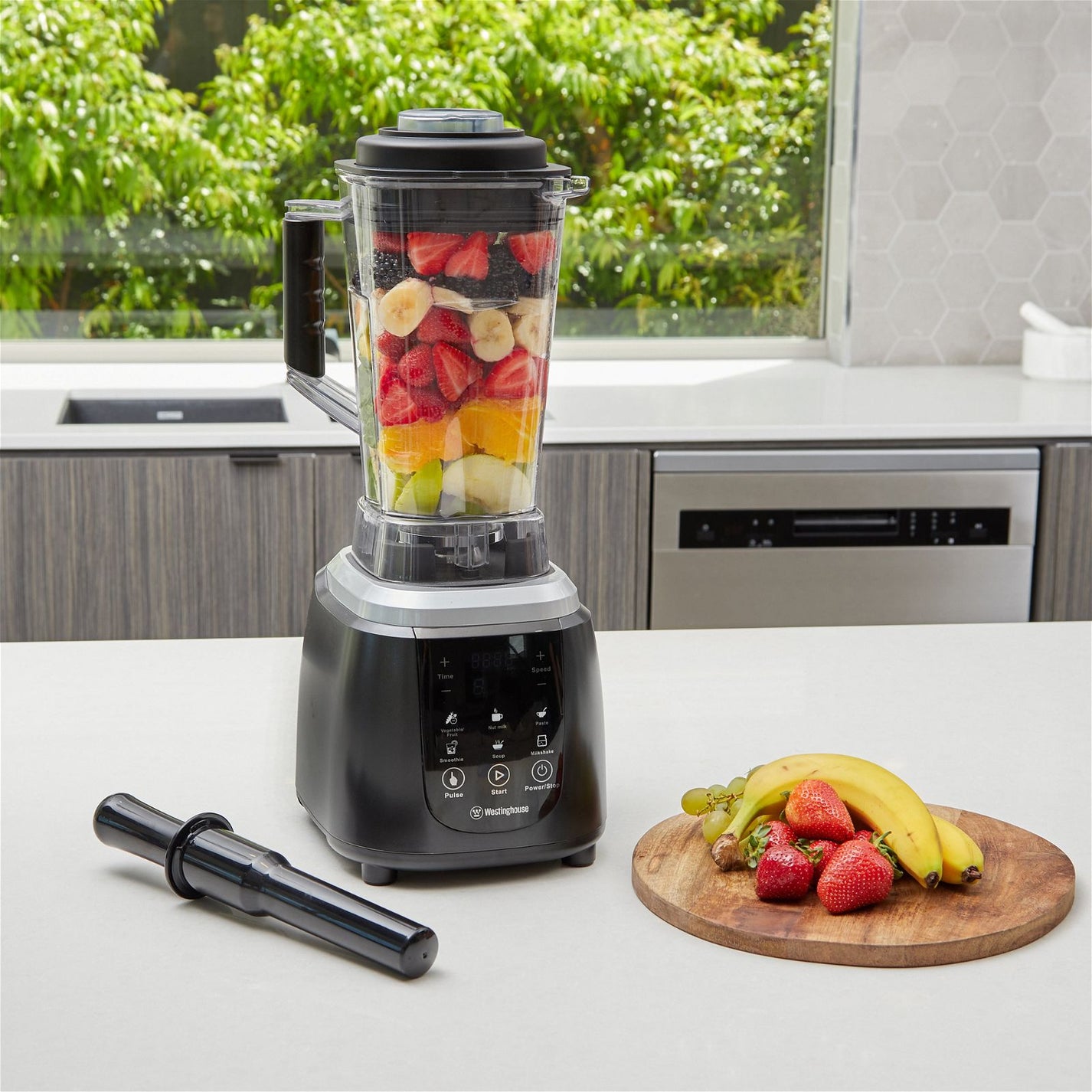 Westinghouse Blender 1250W Digital Control 2L BPA Free Plastic Jug ...