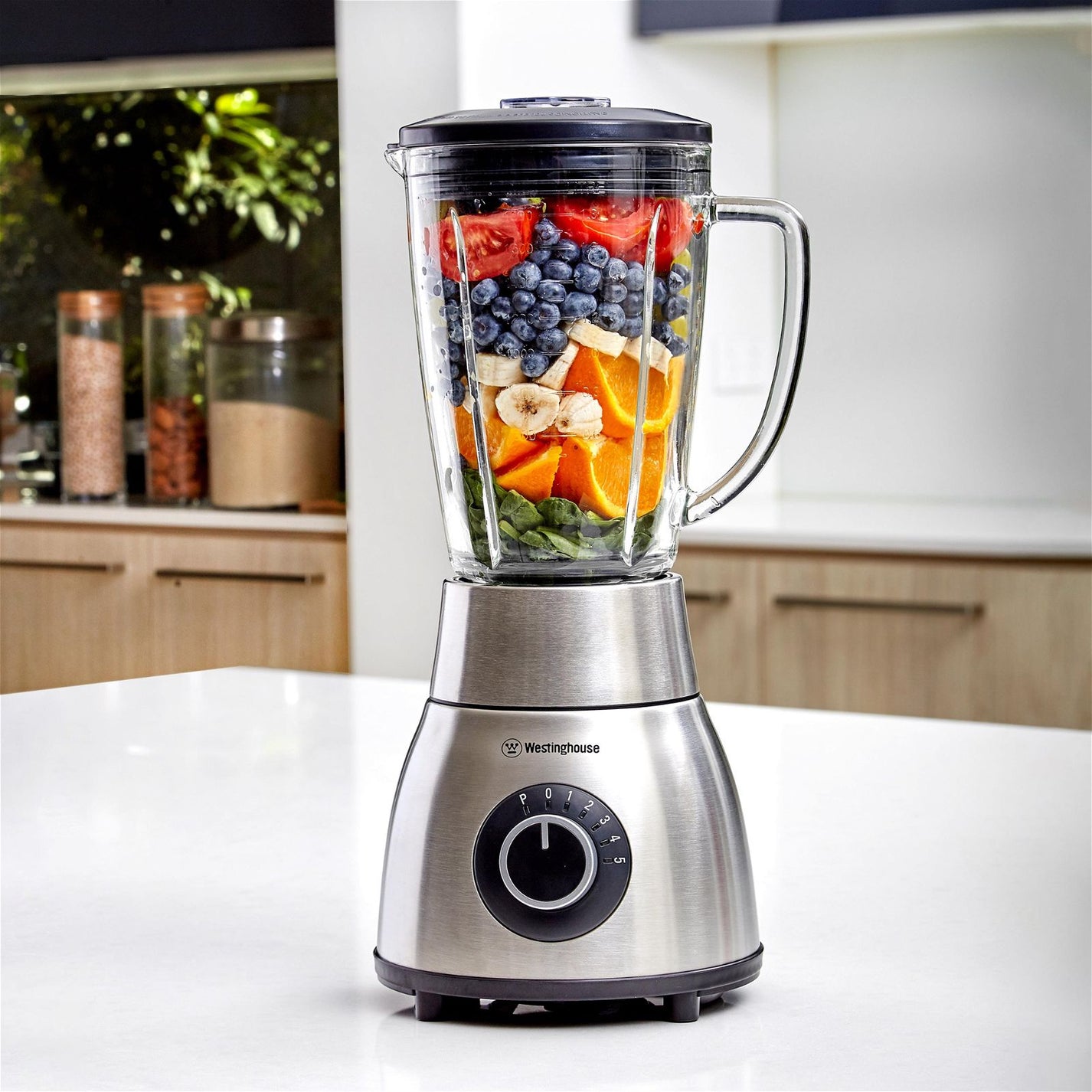 Westinghouse Blender 800W Turn Dial Control 1.8L Glass Jug ...