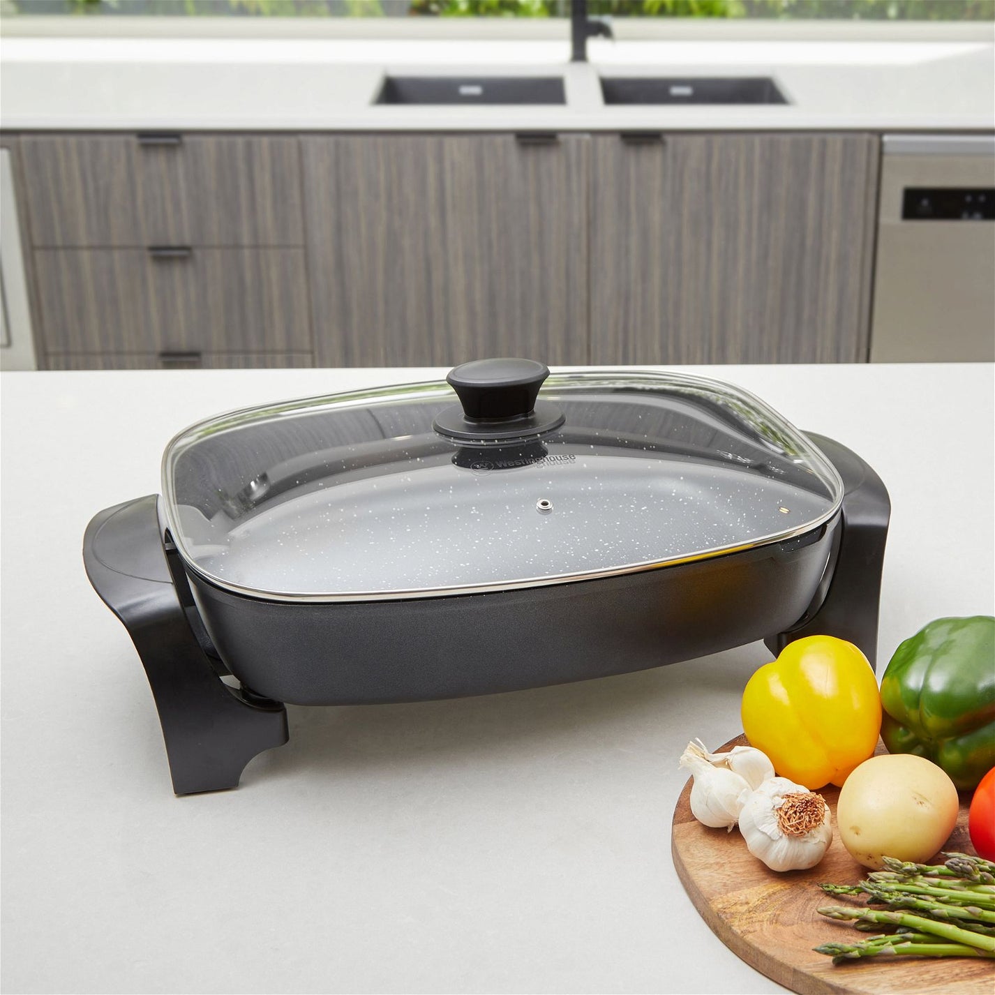 Westinghouse Extra Large Rectangle Frypan 2400W with Cast in Element ...