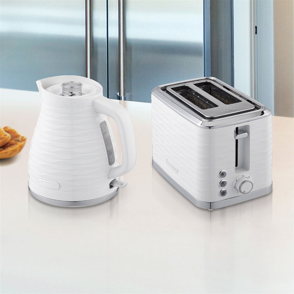 Westinghouse Kettle & Toaster Pack 1.7L Kettle, 2 Slice Toaster White ...