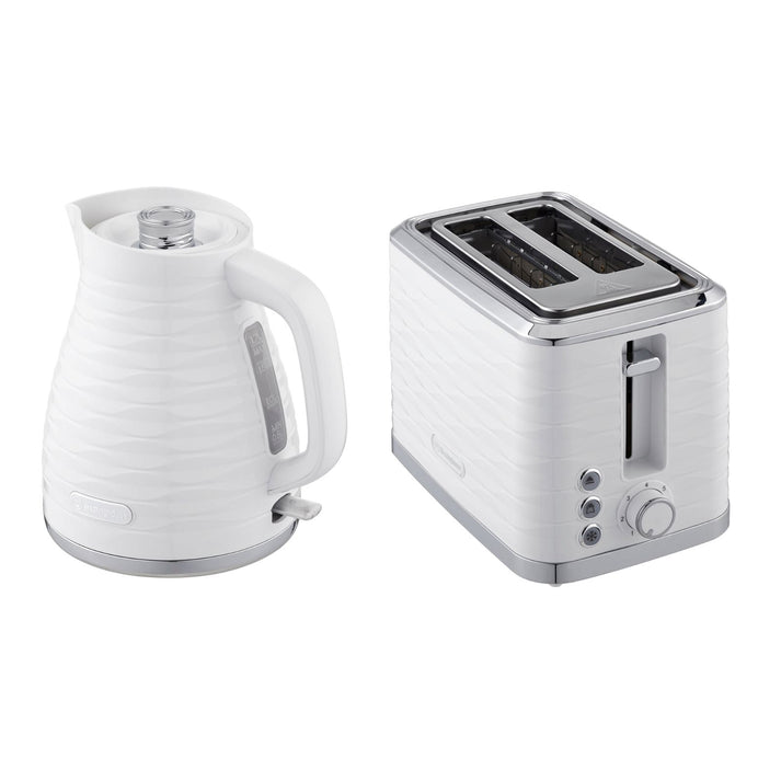 Westinghouse Kettle & Toaster Pack 1.7L Kettle, 2 Slice Toaster White ...